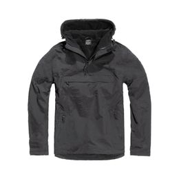 Brandit Damen Anorak "Brandit Herren Fleece Pull Over Windbreaker"schwarz, Gr. S, mehrfarbig, 100% Polyester, Jacken