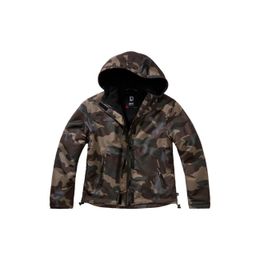 Brandit Damen Allwetterjacke "Brandit Damen Ladies Windbreaker Frontzip"schwarzcamo, Gr. XS, mehrfarbig, 100% Polyester, Jacken