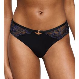 Triumph Damen Slip "Wild Gardenia Florale", Gr. 40, schwarz, Microtouch, Obermaterial: 77% Lyocell, 23% Elasthan, Unterhosen, weiche Spitze, elegant