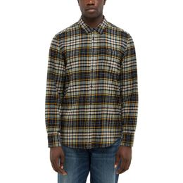 Mustang Herren Langarmhemd "Herren Style Eastbridge", bunt, Gr. M, kariert, Web, 100% Baumwolle, Hemden