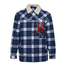Karl Kani Damen Allwetterjacke "Karl Kani Herren"navy, light blau, rot, Gr. XS, mehrfarbig, 100% Baumwolle, Jacken