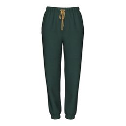 Pieces Damen Sweathose "PCCHILLI HW HEART SWEAT PANTS"schwarzest spruce detail:gold heart, Gr. XL, unifarben, Sweatware, Obermaterial: 50% Baumwolle,