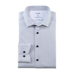 OLYMP Herren Businesshemd "Luxor 24/Seven Modern Fit", wei&szlig;, Gr. 37, Web, Obermaterial: 64% Baumwolle, 27% Polyester, 9% Elasthan, Hemden, Climate