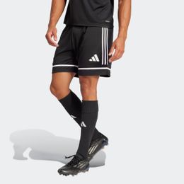 Herren Trainingsshorts "SQUA25 SHO M", schwarz-weiß, Gr. S, adidas Performance, Obermaterial: 100% Polyester, Hosen