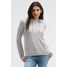 Kapuzenpullover SOCCX, Damen, Gr. L, grau, Strick, Material: 70% Polyester, 27% Viskose, 3% Elasthan, unifarben, regular fit normal, Rundhals, eingesetzt B&uuml;ndchen, Pullover Kapuzenpullover, aus Flauschstrick