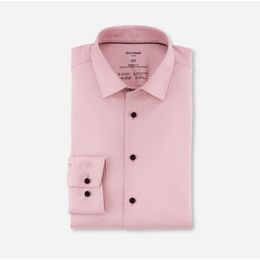 OLYMP Herren Langarmhemd "Luxor 24/Seven modern fit Jerseyshirt", lila, Gr. 40, Jersey, Obermaterial: 92% Baumwolle, 8% Elasthan, Hemden, mit
