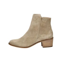 Paul Green Damen Stiefelette "Paul Green Stiefelette Veloursleder", Gr. 37beige, Veloursleder, Schuhe