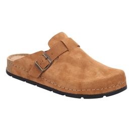Rohde Herren Pantoffel "H.SOAVE", Gr. 46cognacfarben, Veloursleder, Schuhe