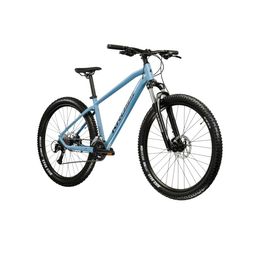 KROSS Mountainbike "KROSS Mountainbike Hardtail 29" Hexagon 4.0 blau 16 Gänge", 46cm, 29 Zoll (73,66cm) hinten: 29 Zoll (73,66cm)blau, schwarz,