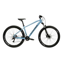 Mountainbike KROSS "KROSS Mountainbike Hardtail 29" Hexagon 4.0 blau 16 G&auml;nge" Gr. 46, blau, schwarz, Fahrr&auml;der, Herren, 46cm, 29 Zoll (73,66cm) hinten: 29 Zoll (73,66cm)