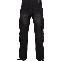 Brandit Herren Cargohose "Brandit Brandit Denim Cargo Pants"schwarz, Gr. 36, unifarben, 75% Baumwolle, 24% Polyester, 1% Elasthan, Hosen