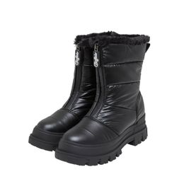 Buffalo Damen Stiefel "Buffalo aspha quilt zip", Gr. 37schwarz, Textil, unifarben, Schuhe