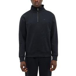 Mustang Herren Sweatshirt "Herren Style Franklin", schwarz, Gr. XXXL, 80% Baumwolle, 20% Polyester, Sweatshirts