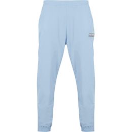 Karl Kani Damen Jogginghose "Karl Kani KM-PL075-090-32 Sport Patch Essential Trackpants"light blau, Gr. XXL, unifarben, 100% Polyamid, Hosen