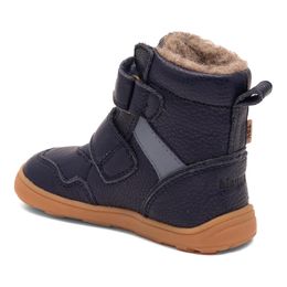 bisgaard Kinder Barfu&szlig;schuh "thorsten tex", Gr. 29, blau, Leder, Schuhe, Winterboots mit Lammwolle, Gr&ouml;&szlig;enschablone zum Download