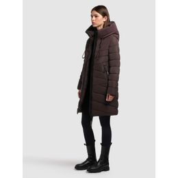 Khujo Damen Steppmantel "VARE"moody plum, Gr. XS, unifarben, 100% Polyester, M&auml;ntel