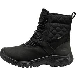 Keen Damen Winterstiefel "GRETA BOOT II WP", Gr. 38,5schwarz, Leder, Textil, Schuhe, Snowboots, Winterboots, Winterschuhe, wasserdicht, gef&uuml;ttert