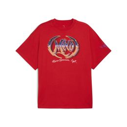 Puma Damen Trainingsshirt "LaMelo Supernova T-Shirt I Herren"rot, Gr. XXL, clean, Obermaterial: 100% Baumwolle; Rippe: 71% Baumwolle, 29% Polyester,