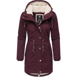 Ragwear Damen Winterjacke "YM-Canny", rot, Gr. XXL, Außenmaterial: 65% Polyester, 35% Baumwolle, Innenfutter: 100% Polyester, Wattierung: 100%