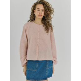 NORR Damen Cardigan "NORR Cardigan Halli"light pink, Gr. 38, Obermaterial: 32% Alpaka, 32% Wolle, 30% Nylon, 6% Elasthan, Strickjacken