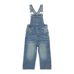 s.Oliver JUNIOR Kinder Latzhoseblau, Gr. 92, unifarben, Denim/Jeans, Obermaterial: 98% Baumwolle, 2% Elasthan, Hosen, Unisex Jeans im Relaxed