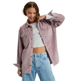 Roxy Damen Langarmhemd "Let It Go Cord"nirvana, Gr. XS, 100% Baumwolle, Hemden
