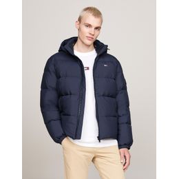 Tommy Jeans Herren Steppjacke "TJM ESSENTIAL DOWN JACKET EXT", blau, Gr. L, Web, Obermaterial: 100% Polyester, Jacken, Winterjacke Outdoorjacke