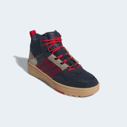 Herren Winterboots "HOOPS 4.0 MID", adidas Sportswear, Gr. 44aurora ink, better scarlet, gum4, Synthetik, Textil, Schuhe, Winterschuhe,