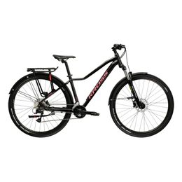 KROSS Mountainbike "KROSS Mountainbike Hardtail 29" LEA 4.0 EQ schwarz 16 G&auml;nge", 46cm, 29 Zoll (73,66cm) hinten: 29 Zoll (73,66cm)schwarz, schwarz,