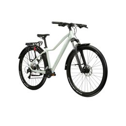 Mountainbike KROSS "KROSS Mountainbike Hardtail 29" LEA 4.0 EQ gr&uuml;n 16 G&auml;nge" Gr. 43, gr&uuml;n, schwarz, Fahrr&auml;der, Damen, 43cm, 29 Zoll (73,66cm) hinten: 29 Zoll (73,66cm)