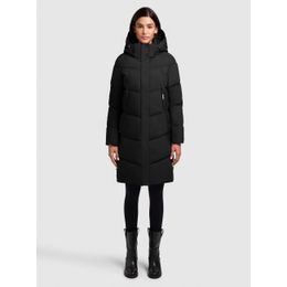 Khujo Damen Steppmantel "GRAYA"schwarz, Gr. L, unifarben, 70% Baumwolle, 30% Polyamid, M&auml;ntel