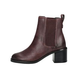 Clarks Damen Stiefelette "Clarks Stiefelette Leder/Textil", Gr. 38merlot, Leder, Textil, Schuhe