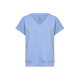 soyaconcept Damen Kurzarmhemd "Soya Concept T-Shirt SC-BANU 244"6252 hydrangea, Gr. L, Obermaterial: 48% Modal, 48% Polyester, 4% Elasthan, Hemden