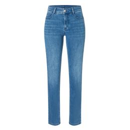 MAC Damen Slim-fit-Jeans "DREAM"light blau used wash, Gr. 46, Denim/Jeans, Obermaterial: 82% Baumwolle, 9% Polyester, 5% Elastomultiester, 4%