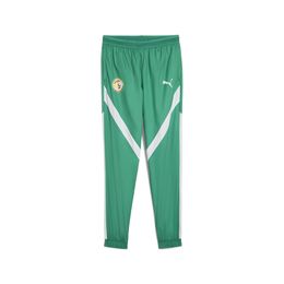 Puma Sporthose "Senegal 2025 Pre-match Gewebte Hose Herren"sport gr&uuml;n wei&szlig;, Gr. M, unifarben, Obermaterial: 100% Polyester; Taschenfutter: 100%