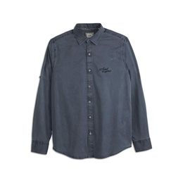 Scotch & Soda Scotch & Soda Hemd in Anthrazit - 81% | Gr&ouml;&szlig;e S | Herren-plussize