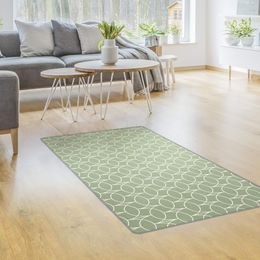 Bilderwelten Teppich Art Deco Wellenbrecher Muster