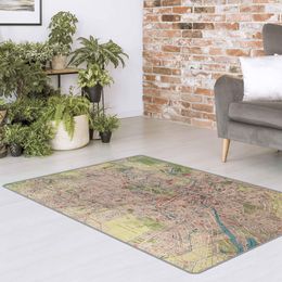 Bilderwelten Teppich Vintage Stadtplan Berlin