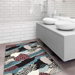 Bilderwelten Teppich Animalprint Zebra Tiger Leopard Asien