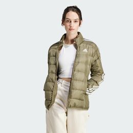 adidas Sportswear Sportjacke 'Essentials' Damen Gr&ouml;&szlig;e XXXS/XXS oliv / wei&szlig;