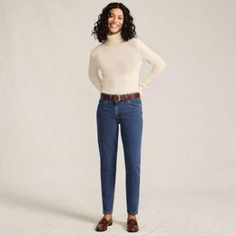 LANDS' END Slim Fit Jeans High Waist, Damen,  Blau, Baumwolle/Baumwoll-Mischung, by Lands' End