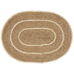 IB Laursen Ovale Seegras T&uuml;rmatte mit Streifen IB Laursen Online Shop