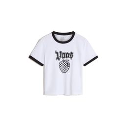 Vans T-Shirt 'Apple Boom Ringer' Damen Gr&ouml;&szlig;e M schwarz / wei&szlig;