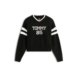 Tommy Jeans Pullover '85' Damen Gr&ouml;&szlig;e 4XL schwarz / wei&szlig;