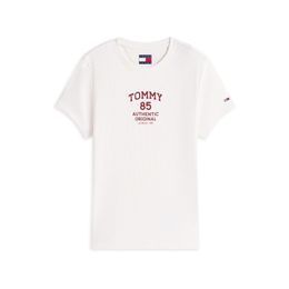 Tommy Jeans T-Shirt Damen Gr&ouml;&szlig;e S blutrot / offwhite