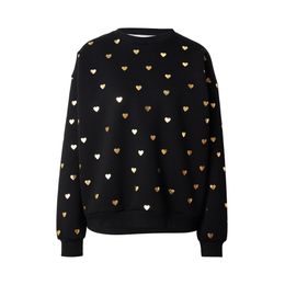ABOUT YOU Sweatshirt 'Silene' Damen Gr&ouml;&szlig;e XXL gold / schwarz