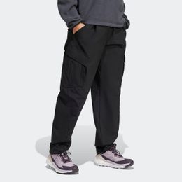 Outdoorhose adidas terrex "W CARGO PANTS", Damen, Gr. XL, N-Gr, schwarz, Obermaterial: 93% Polyamid, 7% Elasthan, Hosen Outdoorhose