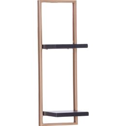 Wandregal GUTMANN FACTORY "Porto", schwarz, B:25cm H:75cm T:20cm, Regale, Wandregal