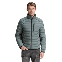 Steppjacke Tom Tailor, Herren, Gr. XXL, grün (washed jasper grün), Steppware, Obermaterial: 100% Polyester. Futter: 100% Polyester, Strukturmuster, unifarben, regular fit taillenbedeckt, elastischer Bund, Jacken, mit Logo Stickerei