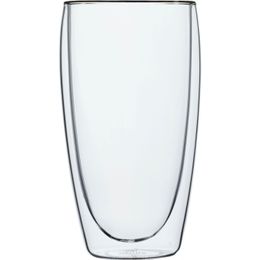 Latte-Macchiato-Glas "Brasserie", transparent, B:7,5cm H:14cm Ø:7,5cm, Borosilikatglas, SABATIER INTERNATIONAL, Trinkgefäße, Mundgeblasen, 300 ml, hitze- & kältebeständiges Borosilikatglas